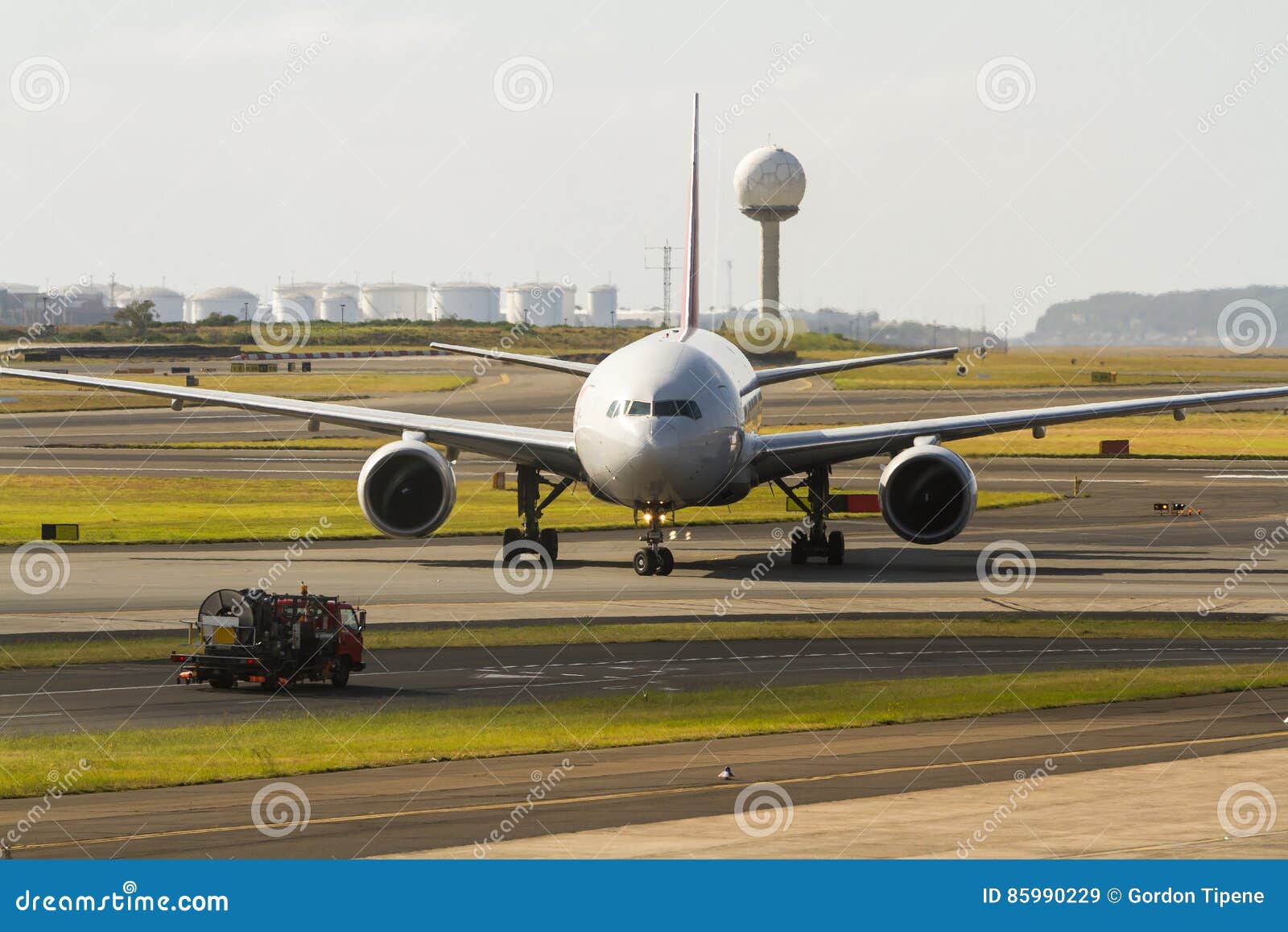 Front View of Commercial Jet Airliner Stock Image - Image of airliner ...