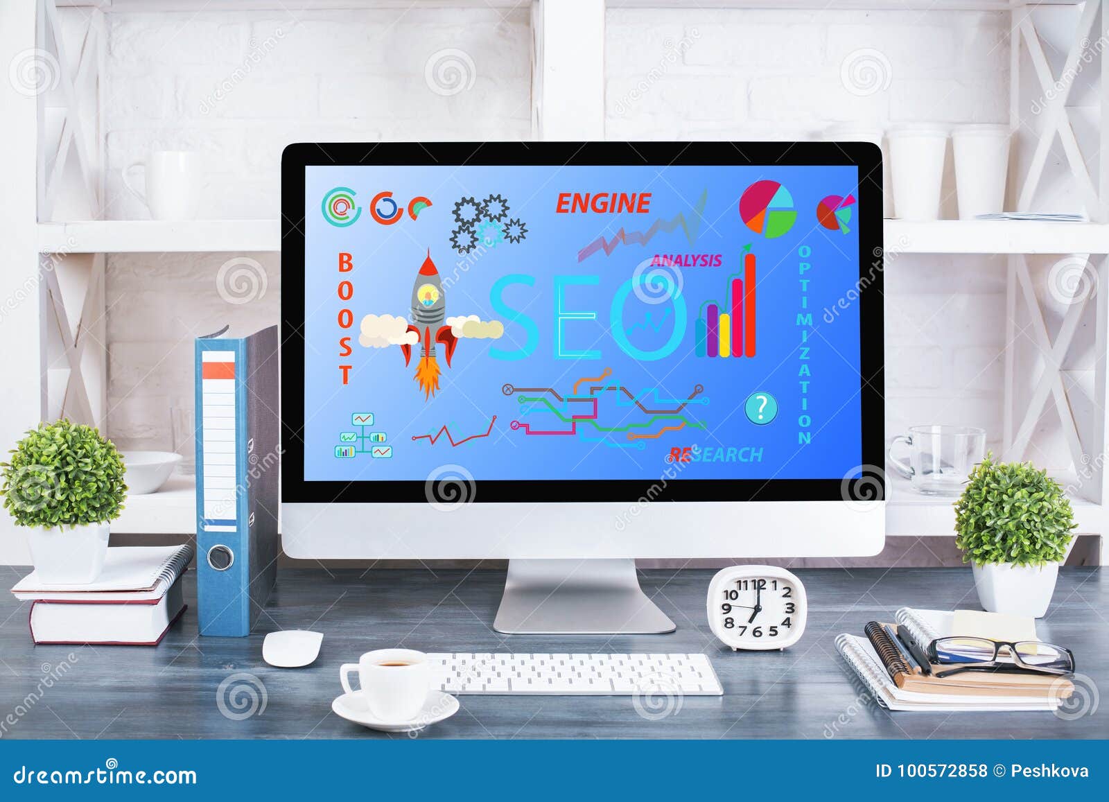 Research concept stock photo. Image of advertising, internet - 100572858