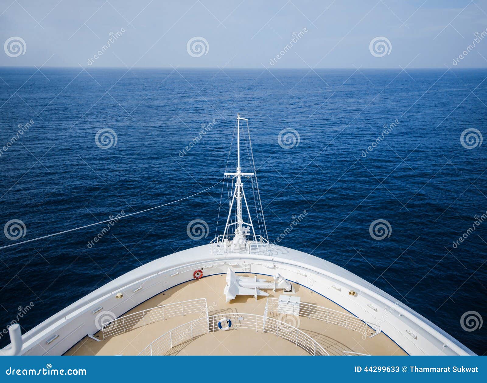 Front view of cruise deck stock image. Image of detail - 44299633