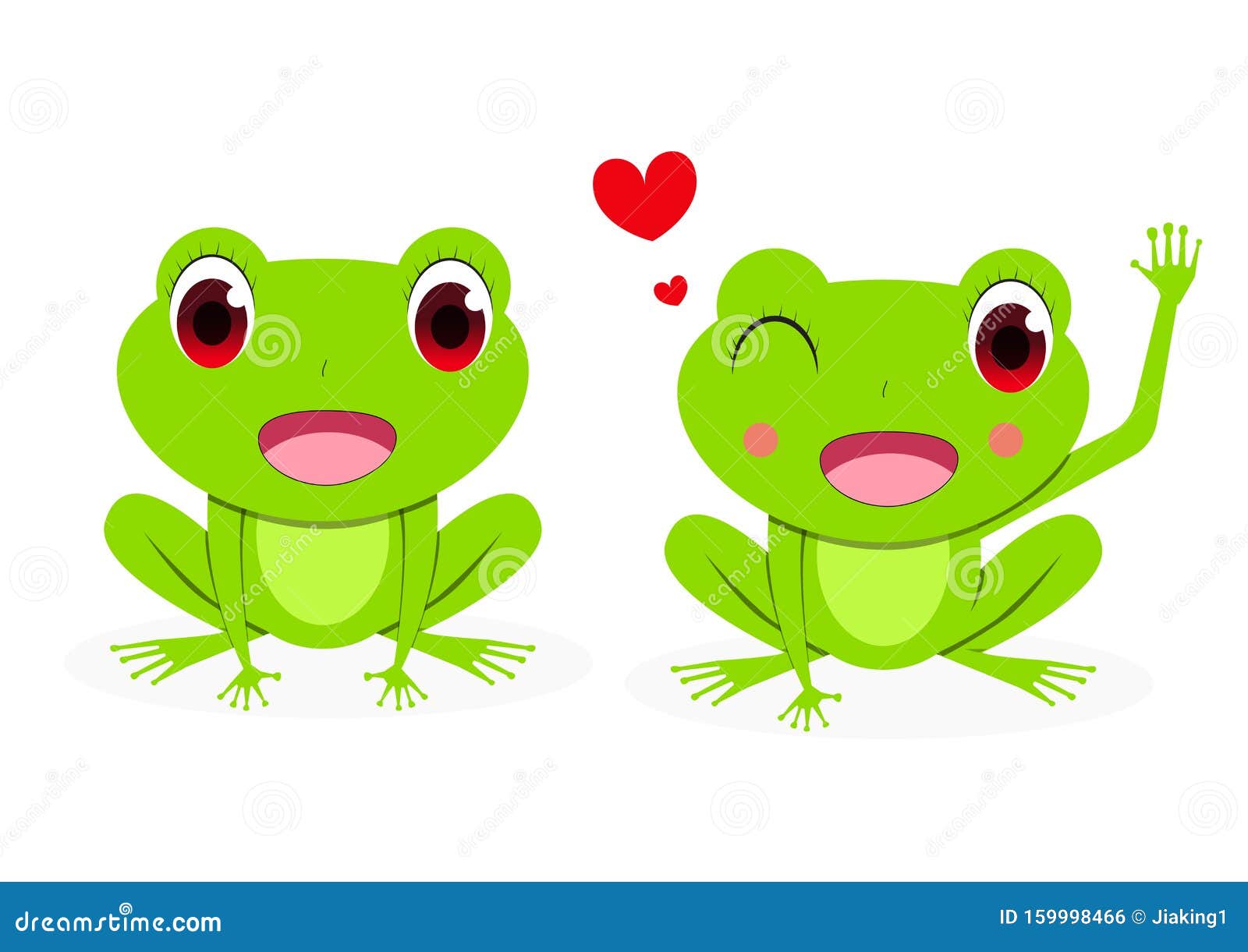 Front View, Cute Female Red Eye Tree Frog, Vector Stock Vector ... Front View, Cute Female Red Eye Tree Frog, Vector Stock Vector ...