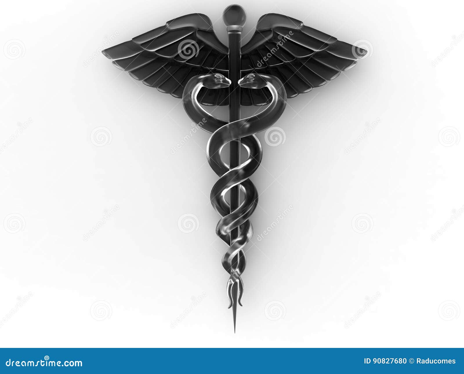 Front View - Dark Metallic Medical Symbol Stock Illustration ...