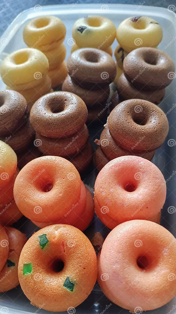 Front View of Delicious Mini Donuts in a Box Stock Photo - Image of donut, donuts: 323722298