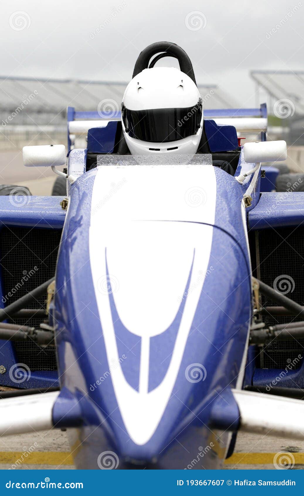 Front View of a Driver in Racing Car. Conceptual Image Shot Editorial ...
