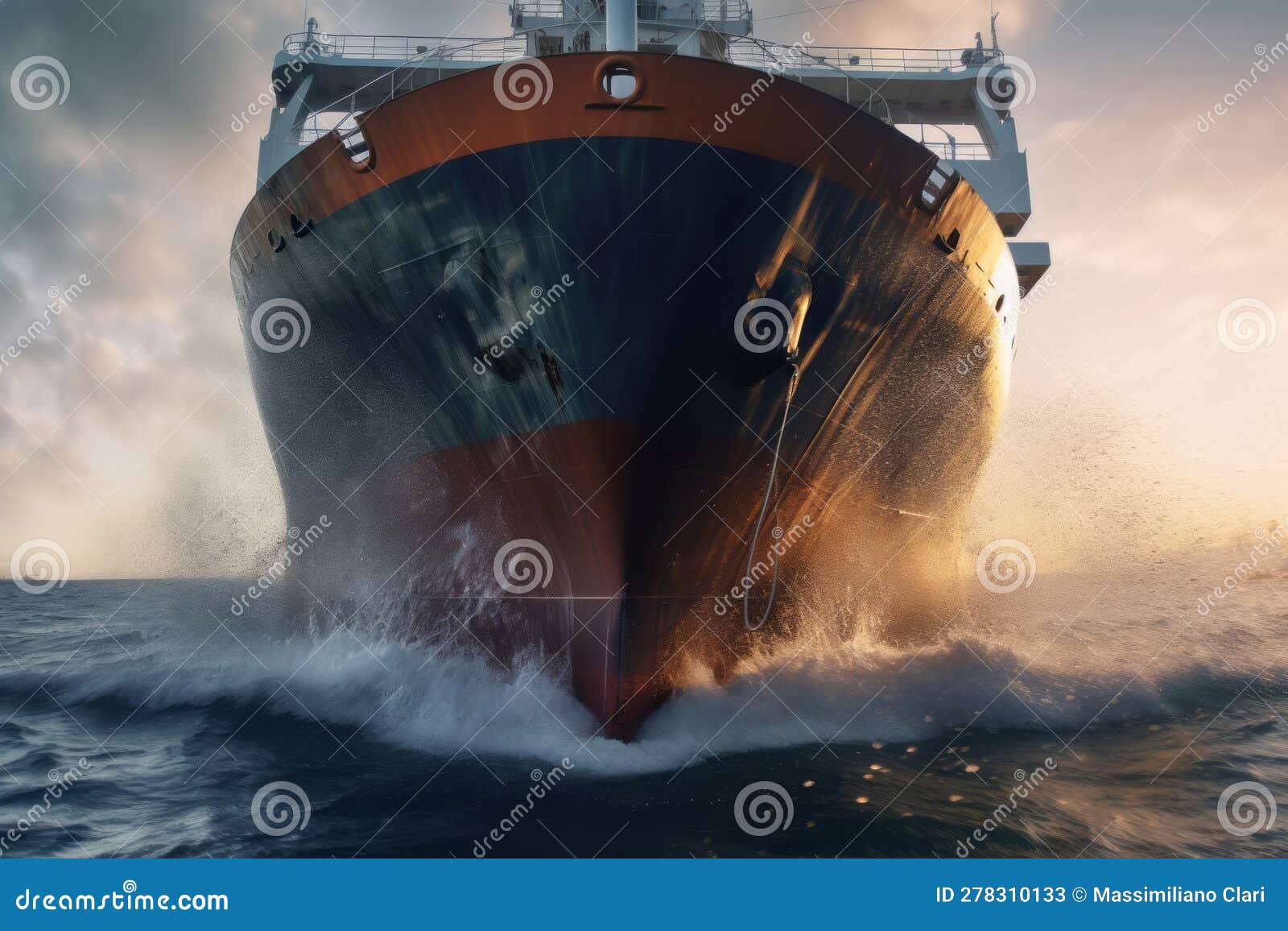 Dynamic Container Ship Operations At Bustling International Freight ...