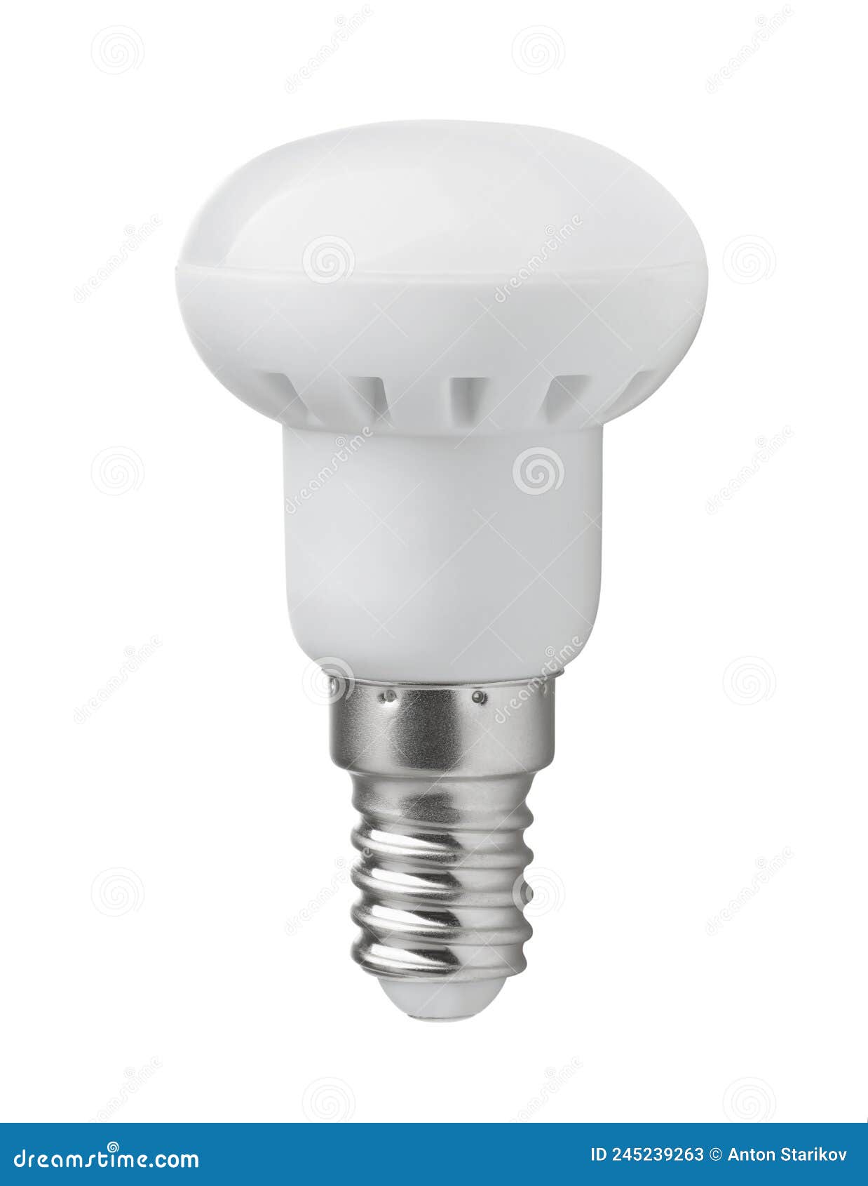 Front View of E14 Led Light Bulb Stock Image - Image of energy, front ...