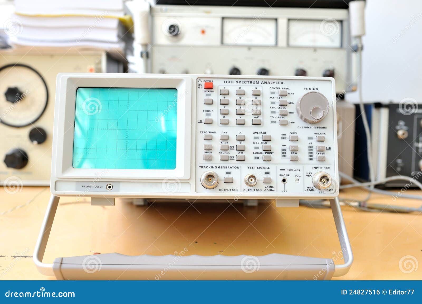 Front View of Electronic Oscilloscope Stock Photo - Image of ...