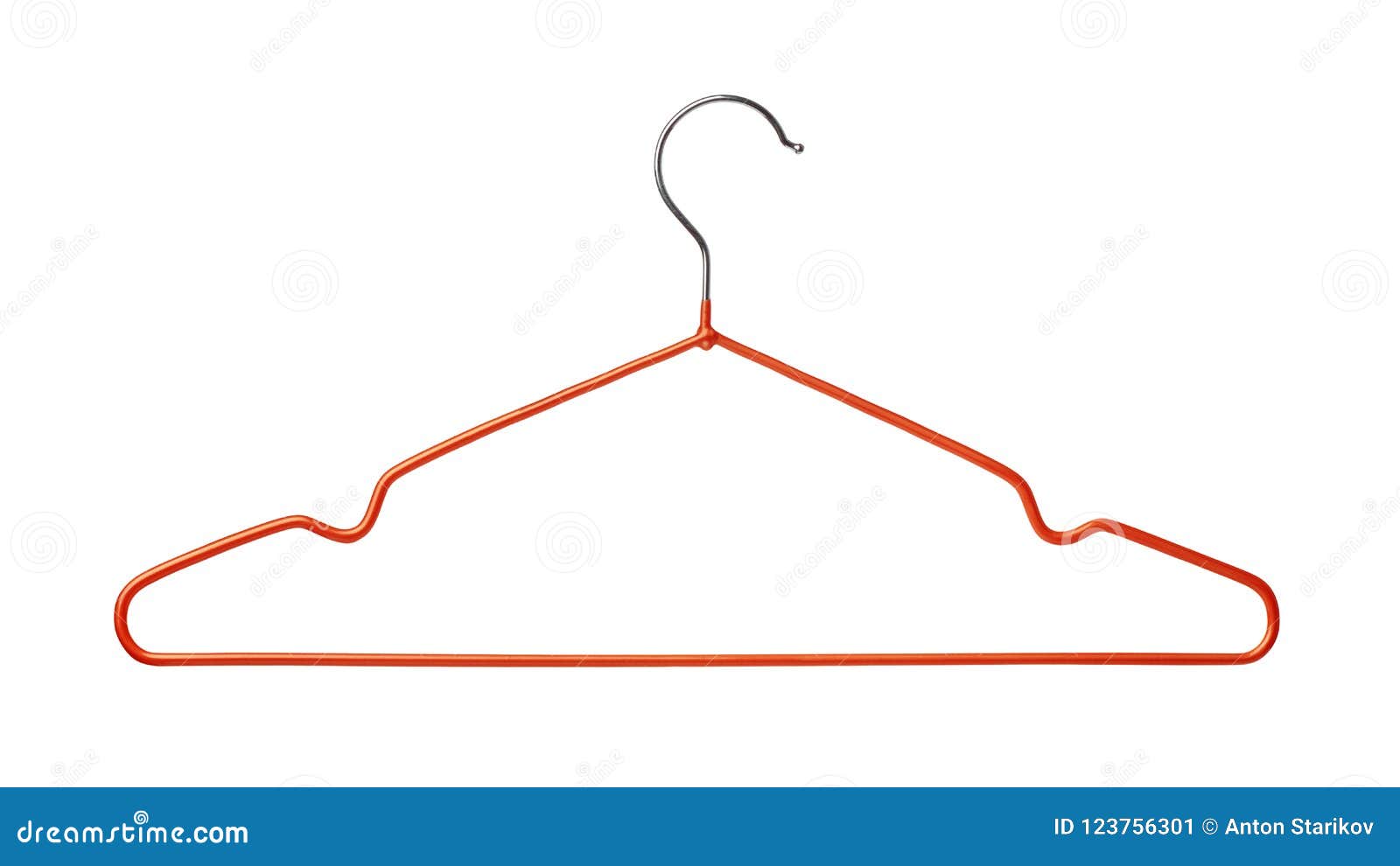 Empty red wire coat hanger stock image. Image of cheap - 123756301