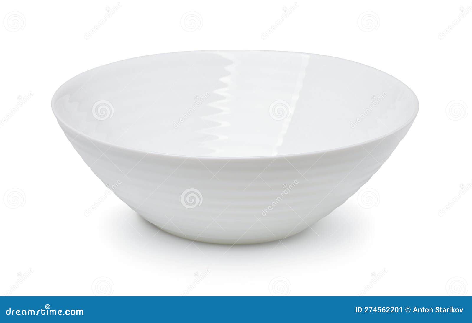 Front View of Empty Round Ceramic Bowl Stock Image - Image of empty ...