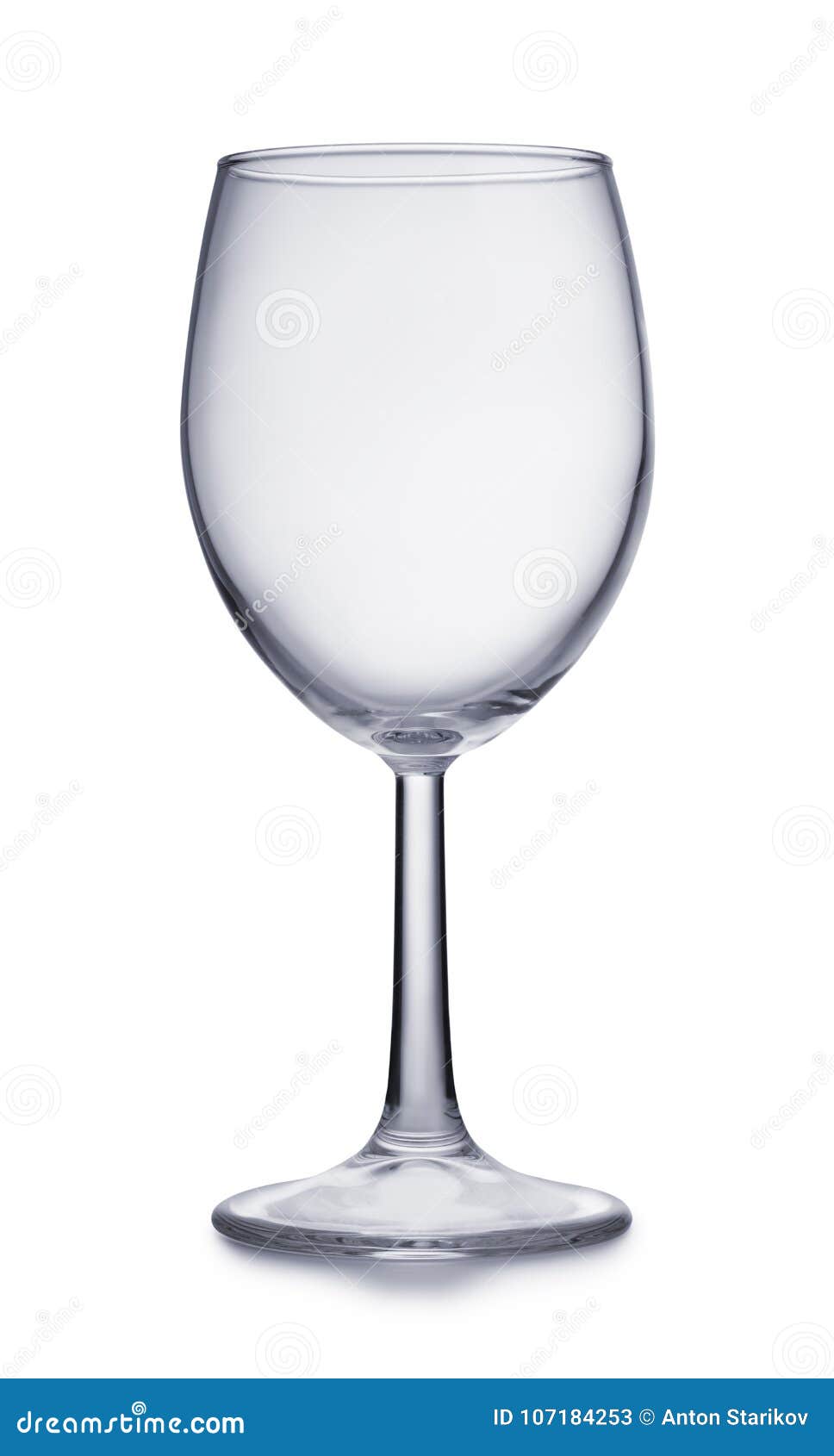 Front View of Empty Wine Glass Stock Image - Image of restaurant, empty ...