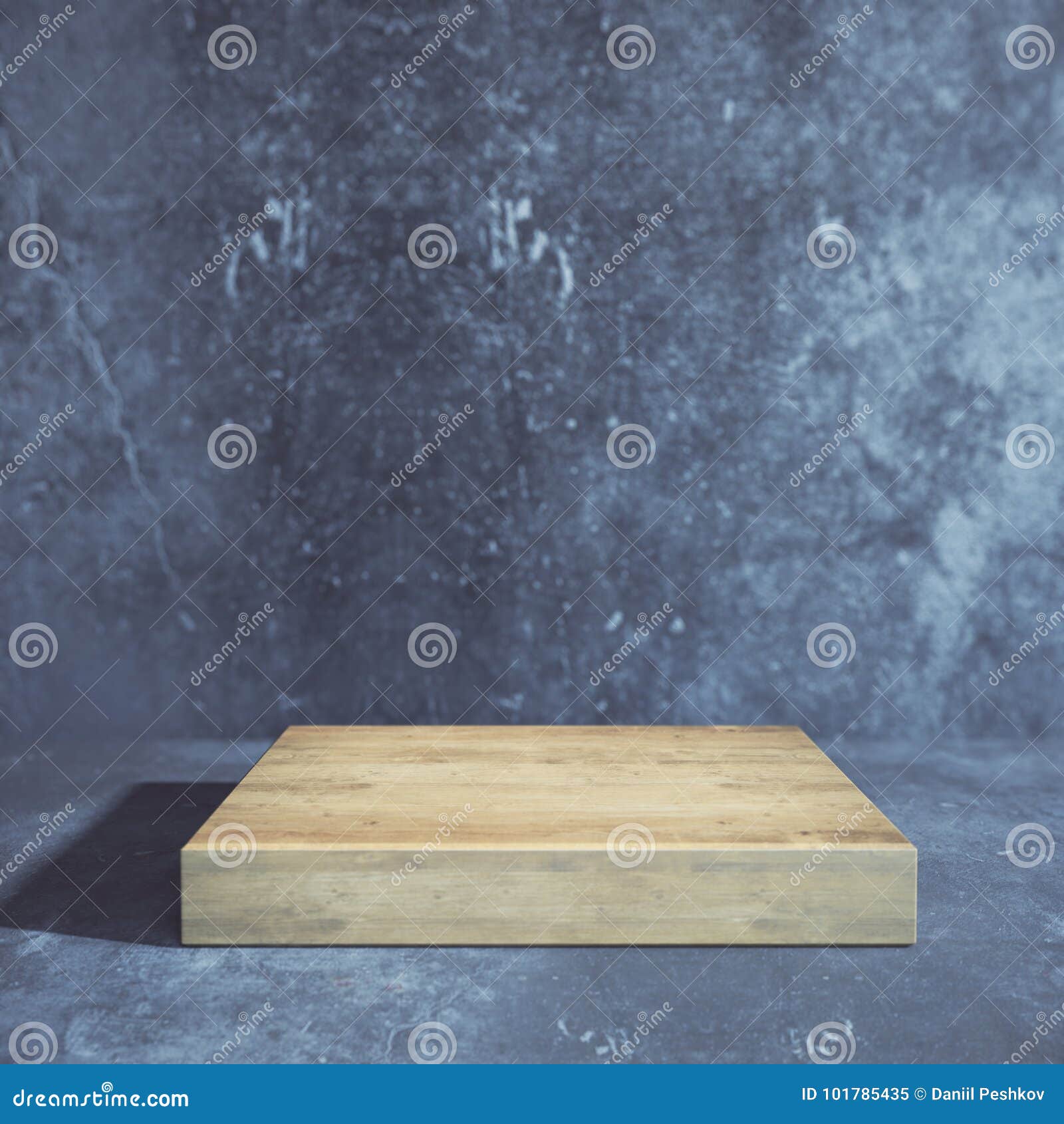 Wooden Board, Advert Concept Stock Illustration - Illustration of ...