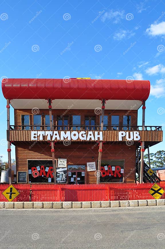 Front View of Ettamogah Pub Editorial Image - Image of wooden ...