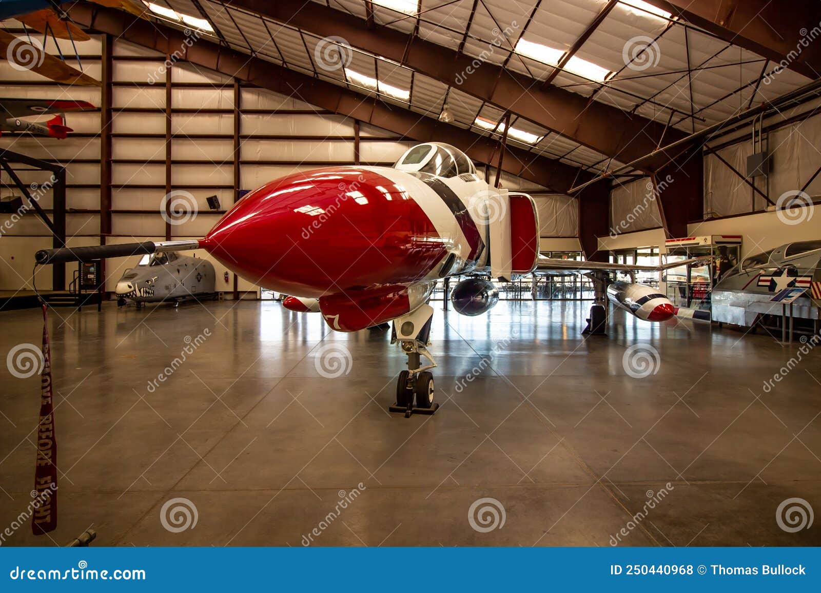 Front View of F4E Phantom Aircraft Editorial Stock Photo - Image of ...