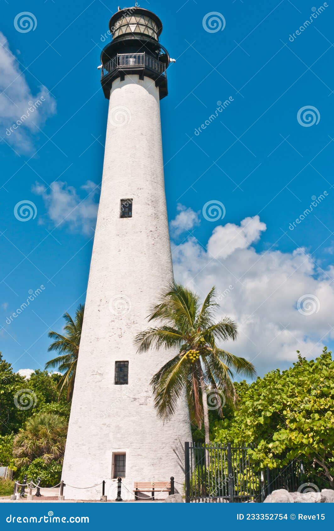 Functioning, Tropical Lighthouse with Three Windows, Metal Walk Around ...