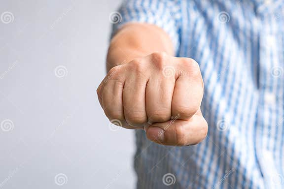 Front view of fist stock photo. Image of sign, fist - 262138598