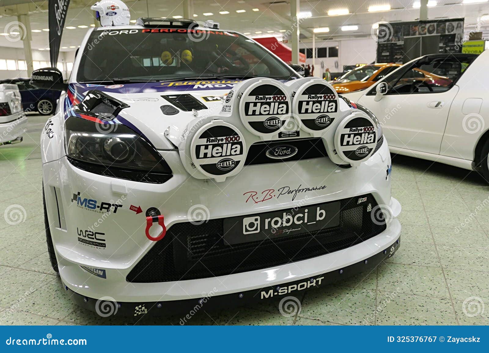 Front View of Ford Focus, Possibly Version Focus RS WRC, Compact C ...