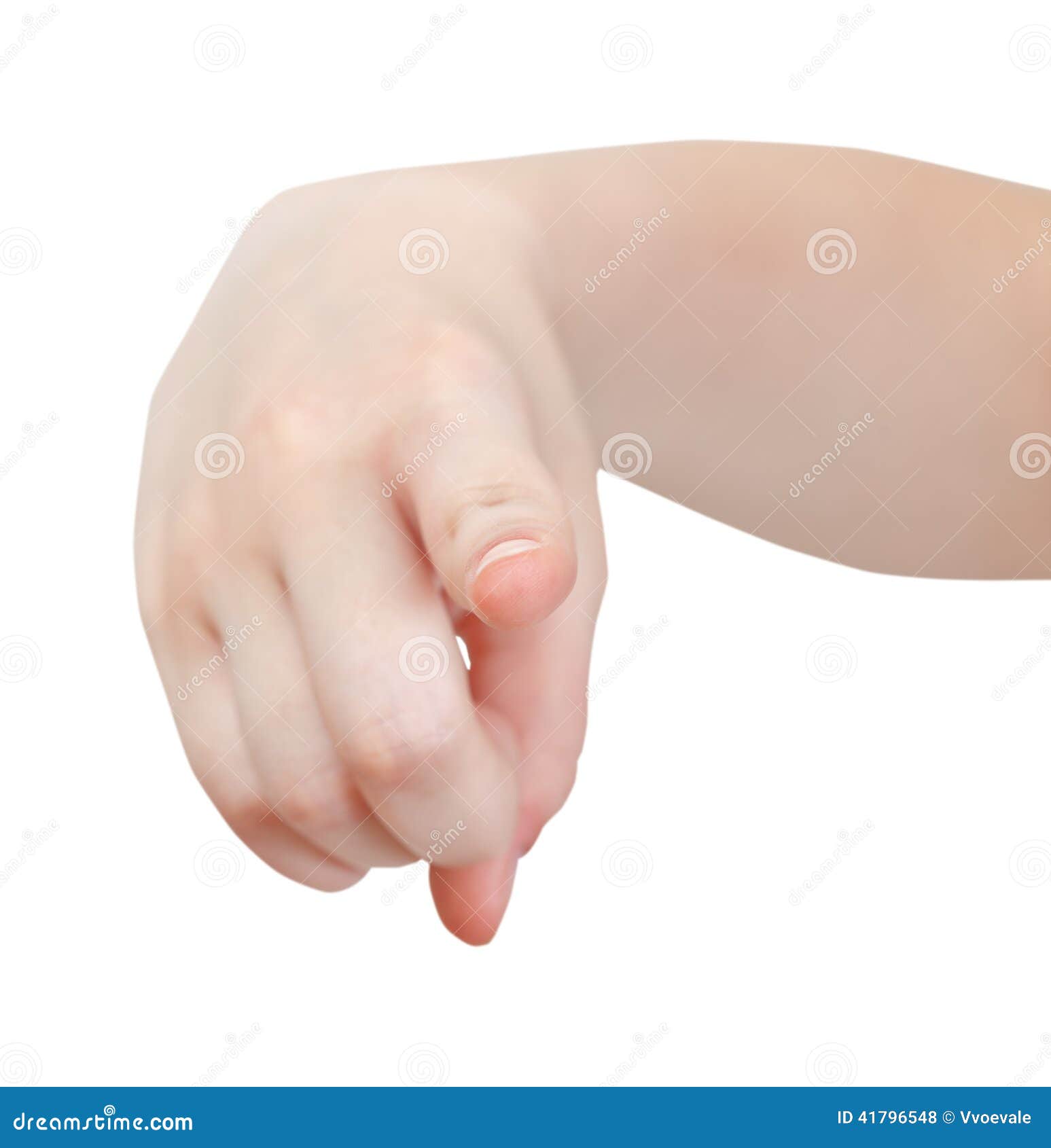 Front View of Forefinger - Hand Gesture Stock Photo - Image of hand ...