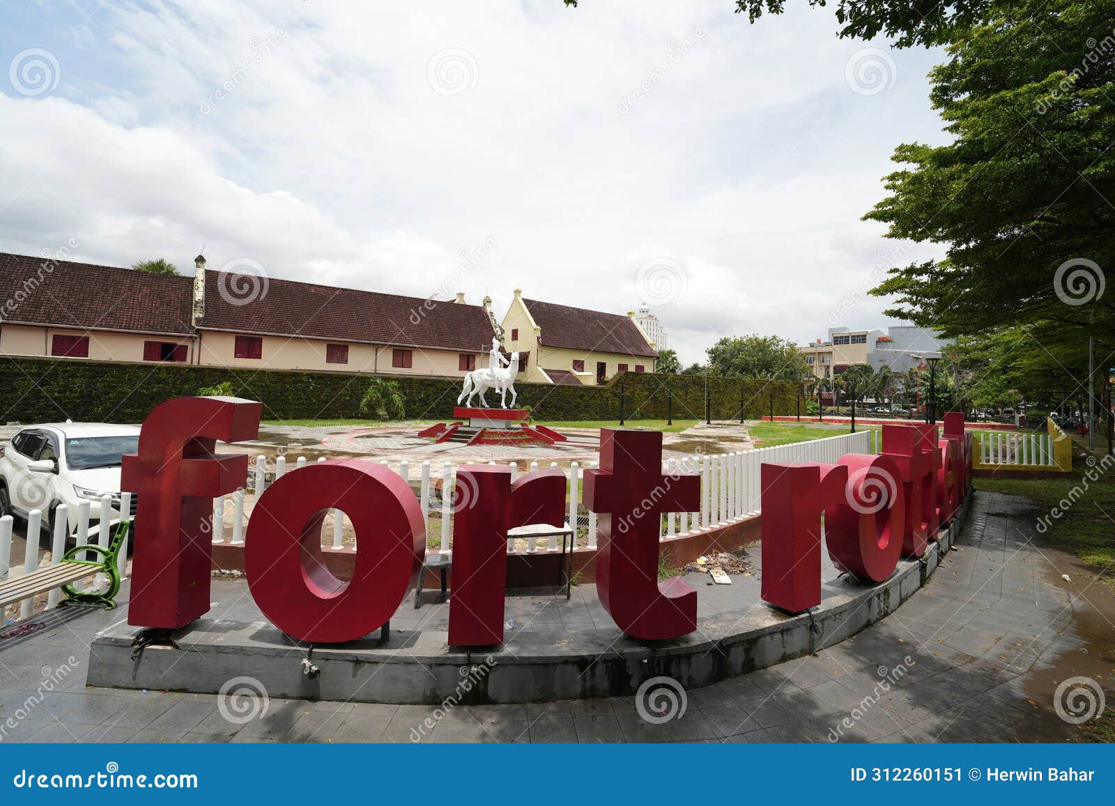 Front View of Fort Rotterdam Stock Image - Image of nature, fort: 312260151