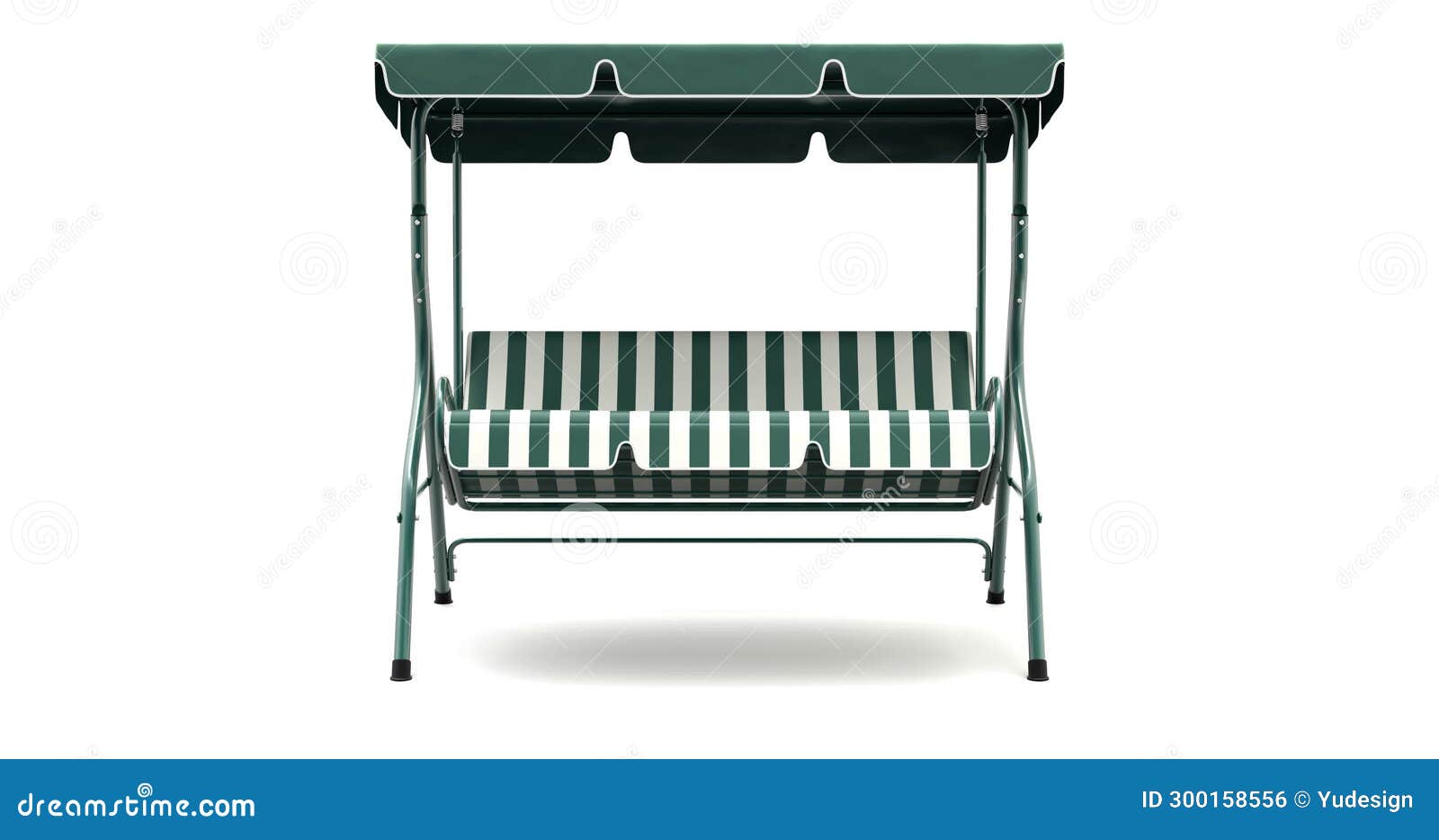 Front View of Garden Swing on White Background Stock Footage - Video of ...