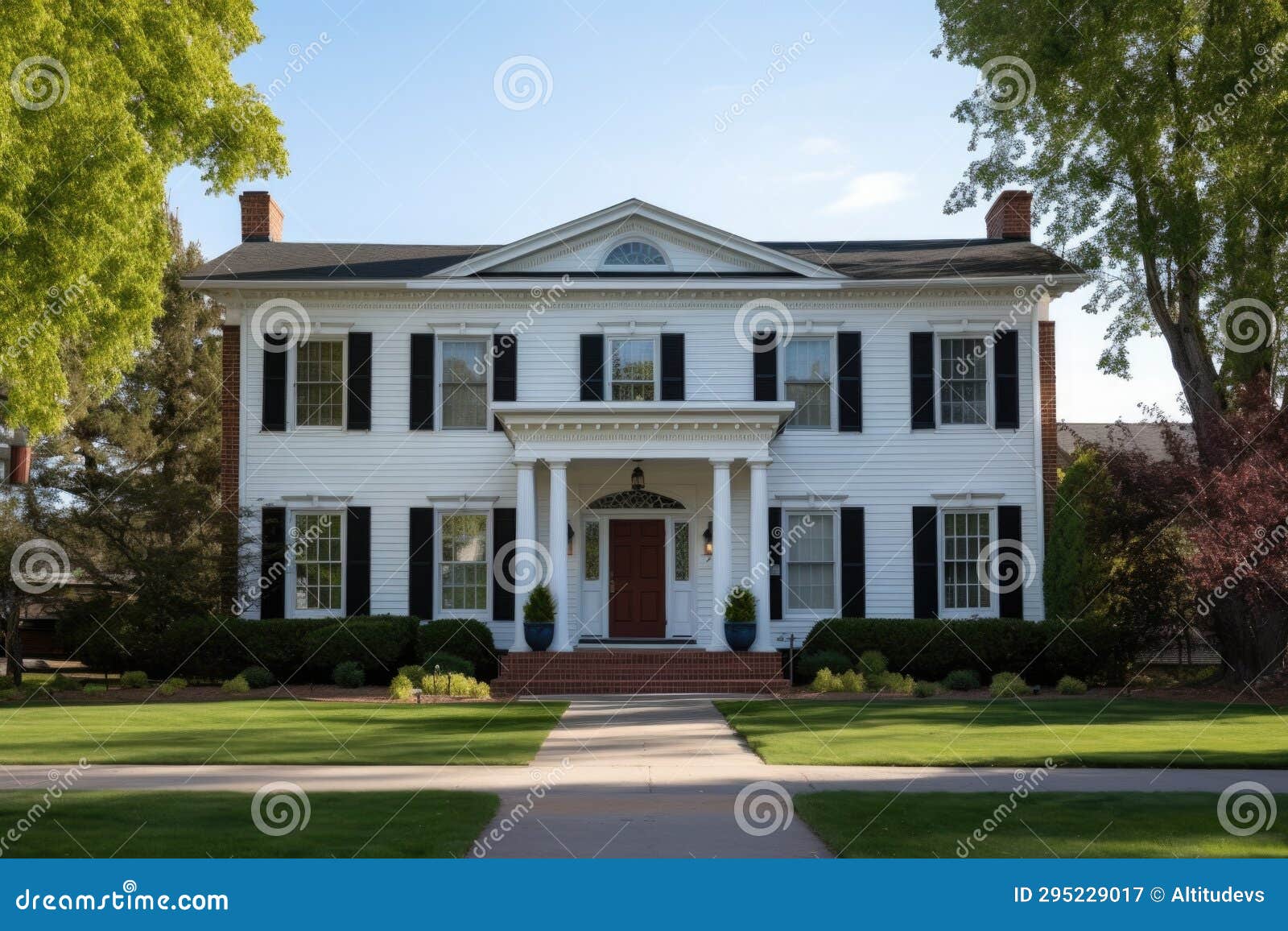 Dentil Molding Detail On Greek Structure Facade Stock Photo ...