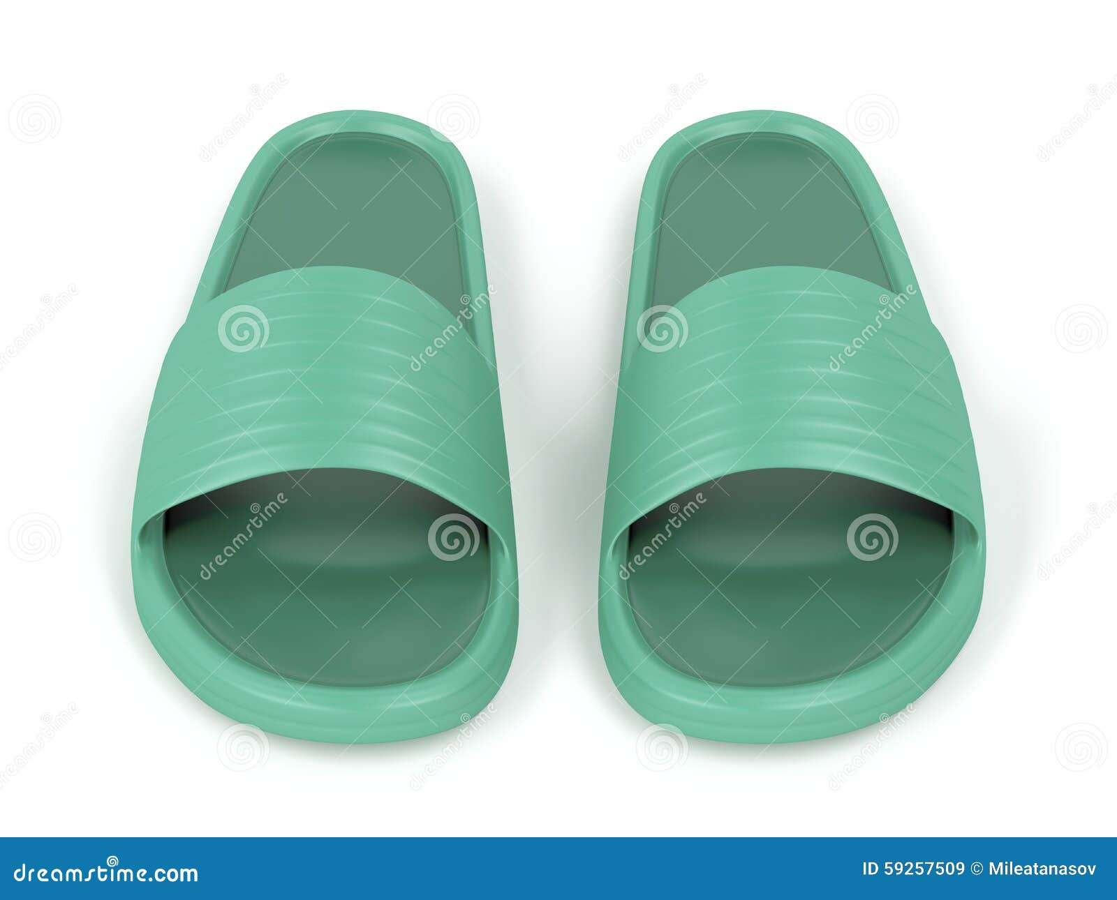 Front View Green Slippers Stock Illustrations – 7 Front View Green ...