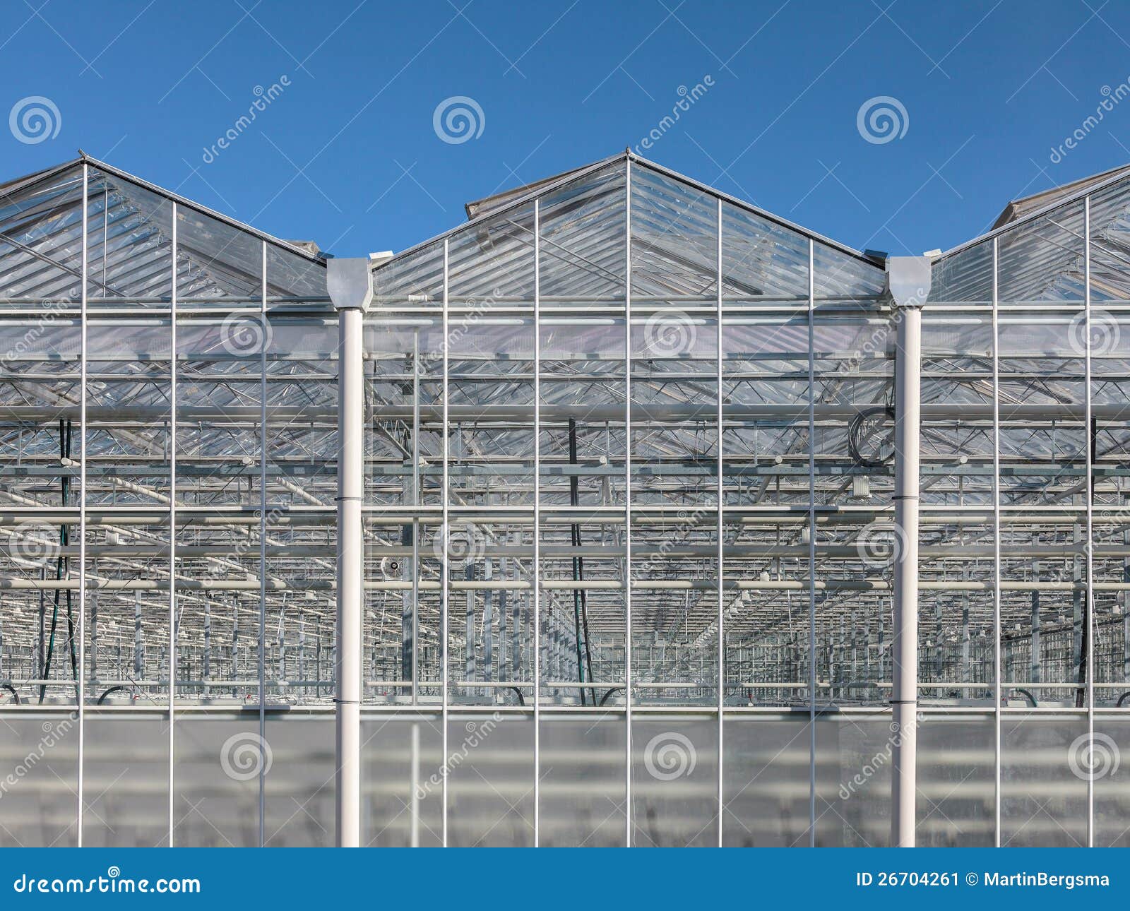 Front View of a Greenhouse in the Netherlands Stock Image - Image of ...
