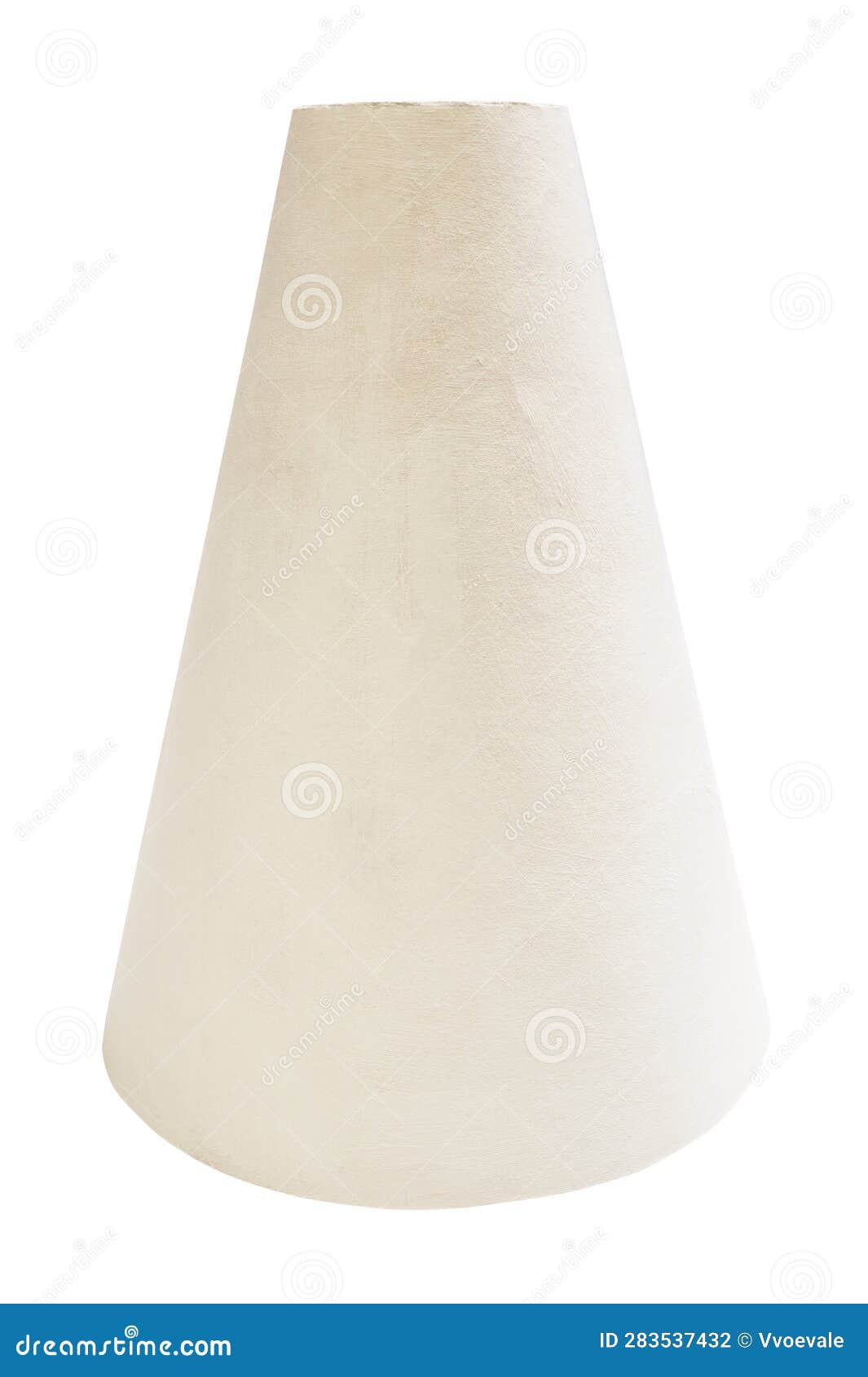Front View of Hand-crafted Frustum Cone Isolated Stock Photo - Image of ...