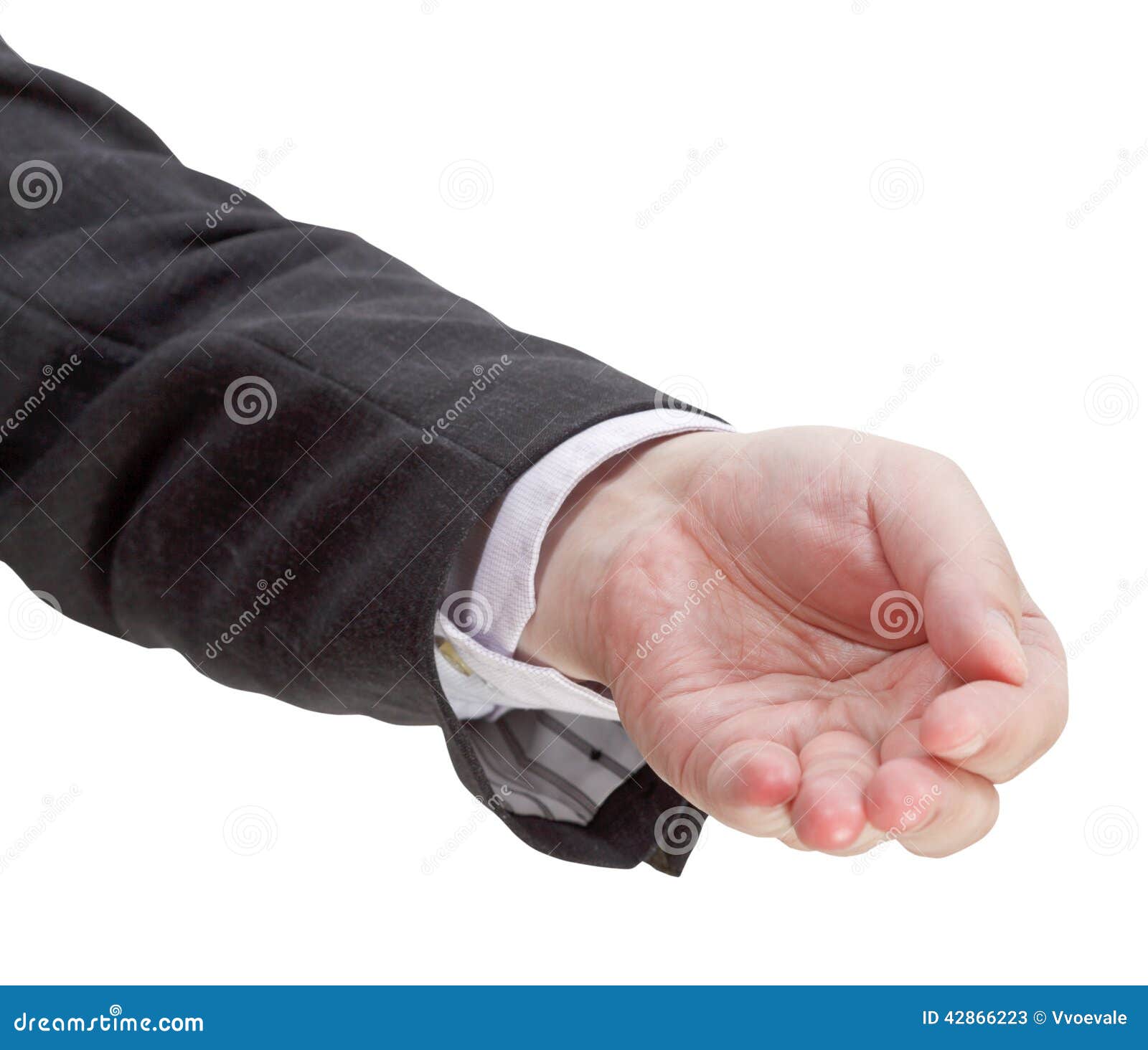 Front View of Handful - Hand Gesture Stock Image - Image of hollow ...