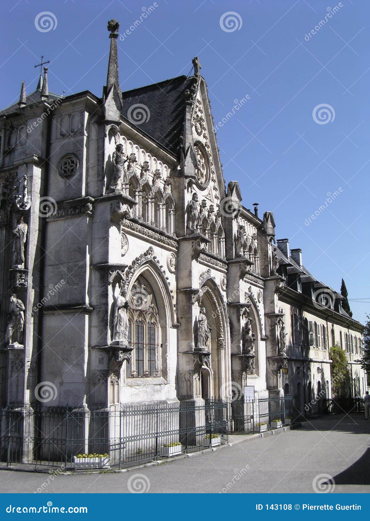 Front View of Hautecombe Monastery Stock Photo - Image of bell ...