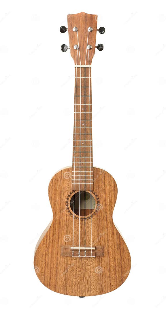 Front View of Hawaiian Ukulele Stock Photo - Image of instrument ...