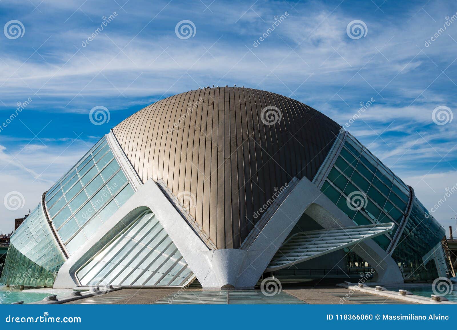Front View of the Hemisferic in Valencia Editorial Image - Image of ...