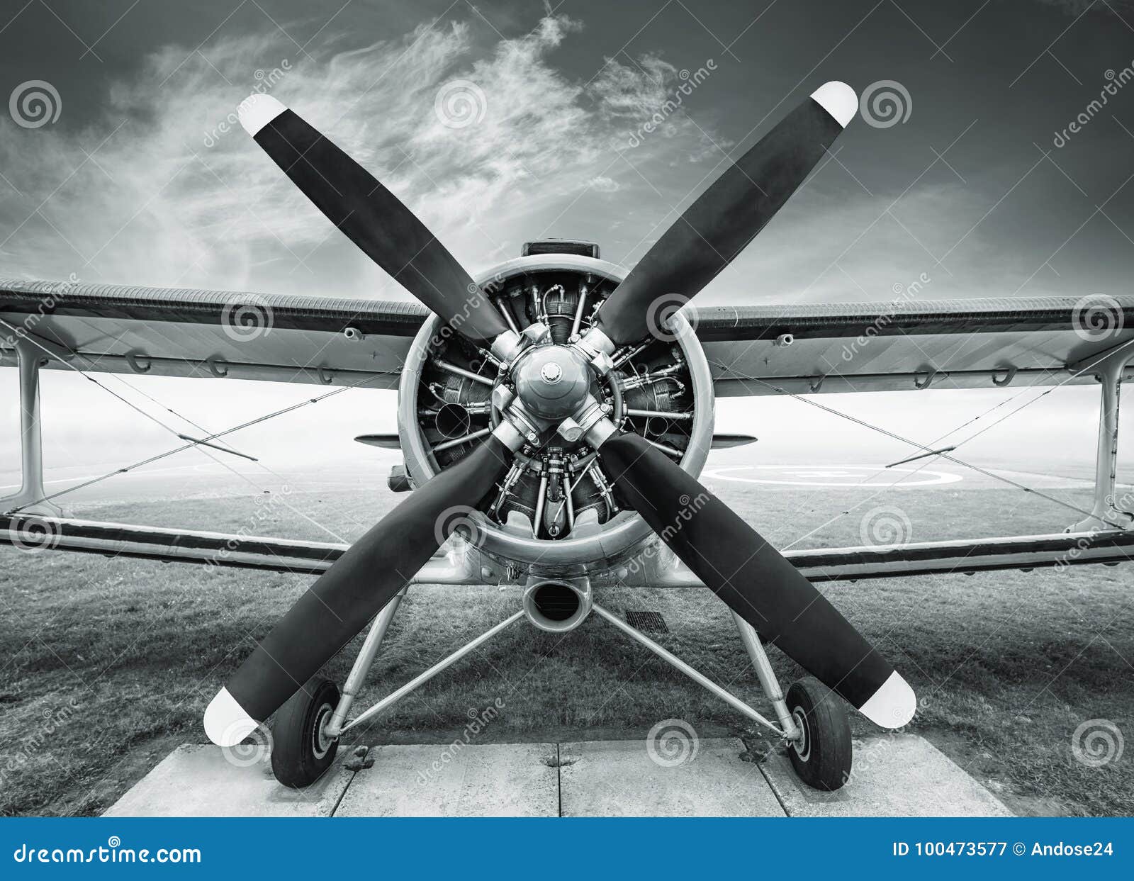 Biplane stock image. Image of transportation, aerobatic - 100473577