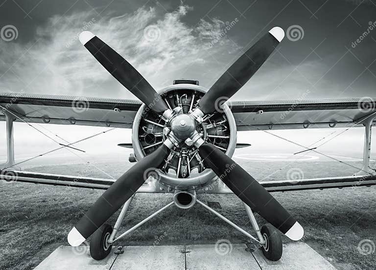 Biplane stock image. Image of transportation, aerobatic - 100473577