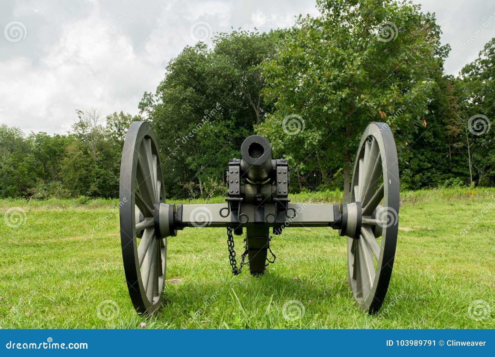 Front View Historic Cannon Artillery Imagen de archivo - Imagen de ...
