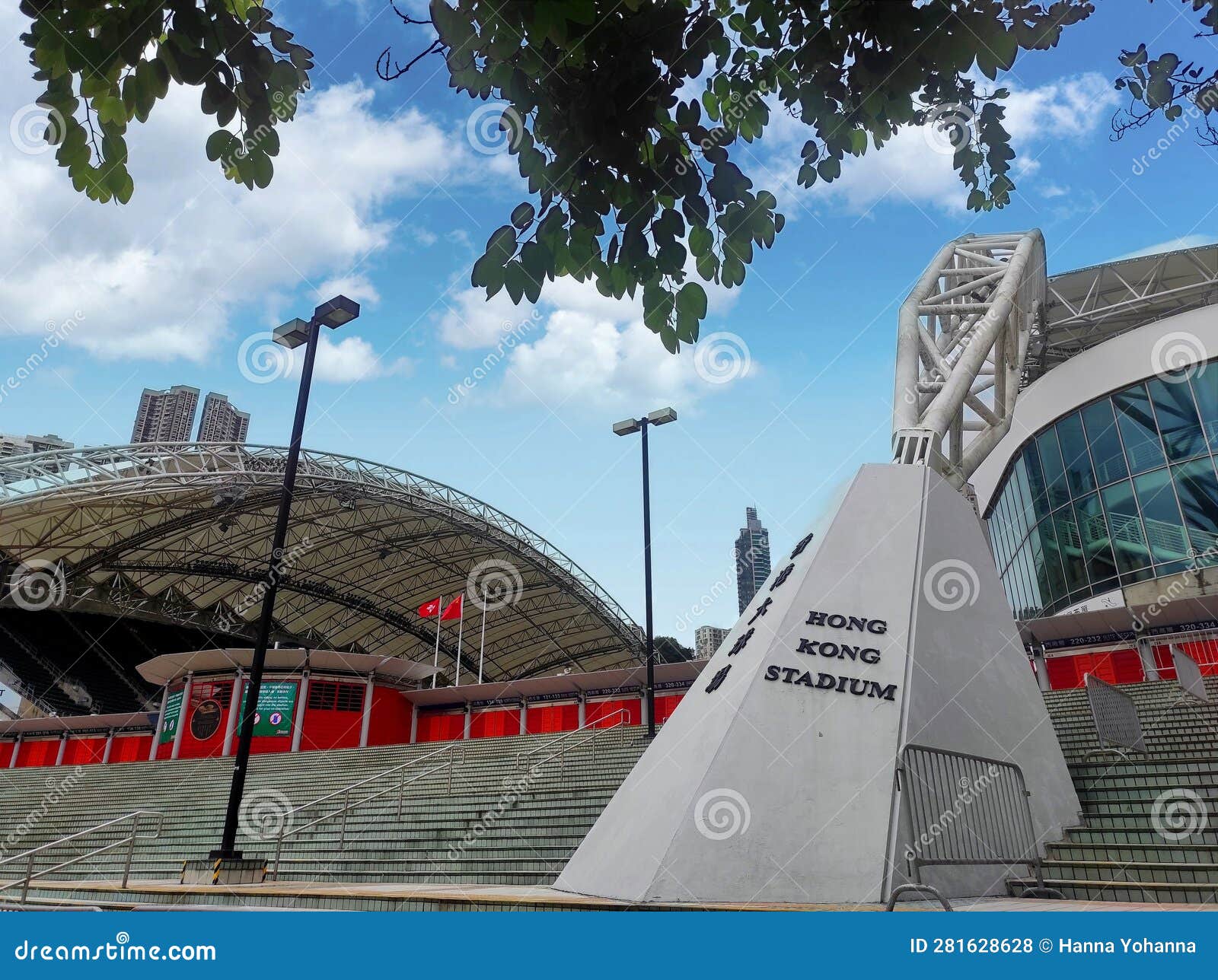 Front View of Hong Kong Stadium. Editorial Stock Photo - Image of grass ...