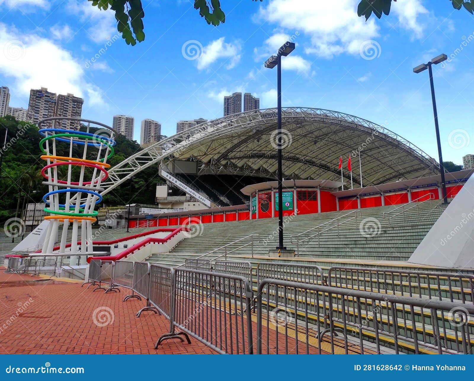 Front View of Hong Kong Stadium. Editorial Photography - Image of flag ...