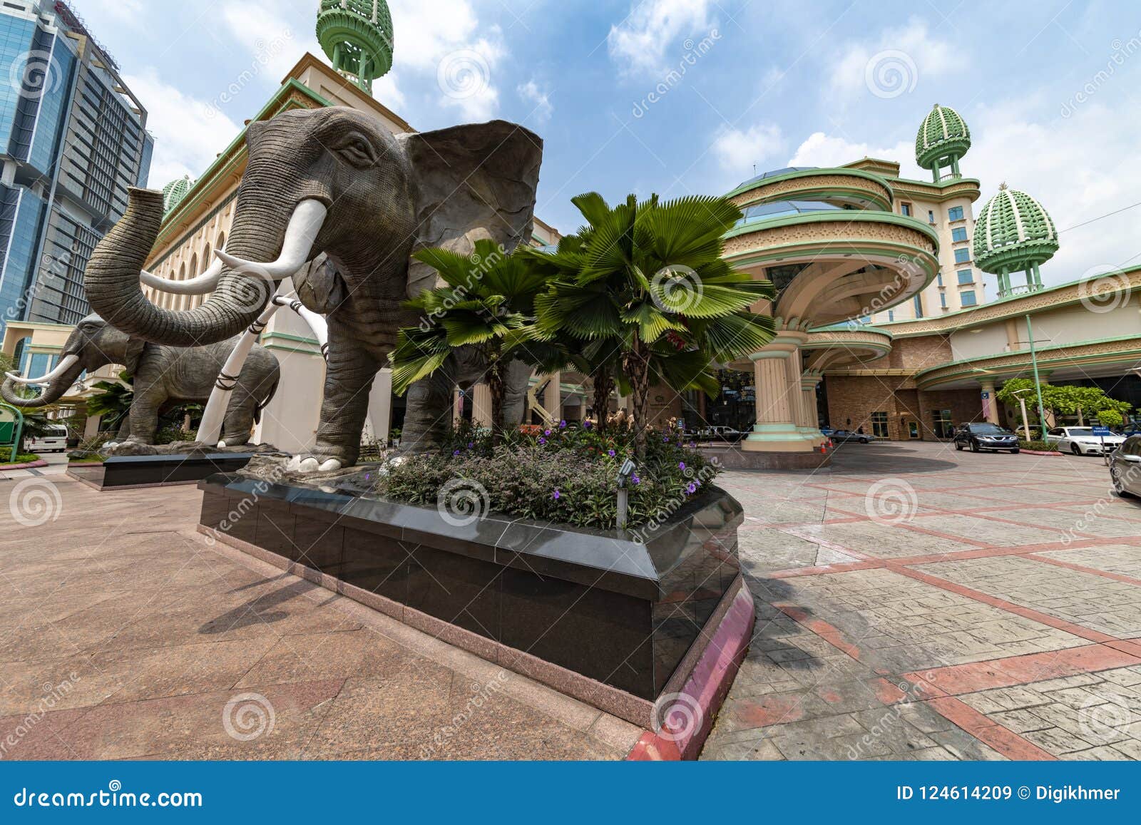 Front view of the hotel editorial stock image. Image of financial ...