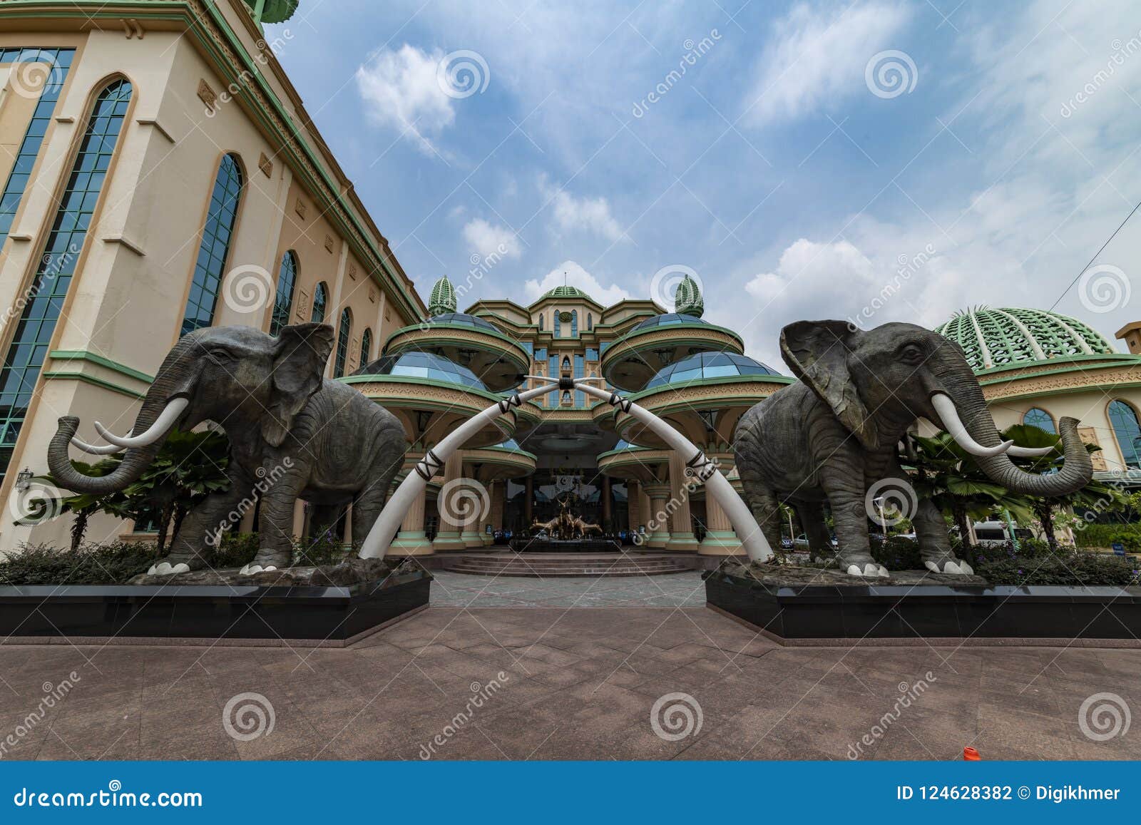 Front view of the hotel stock photo. Image of plane - 124628382