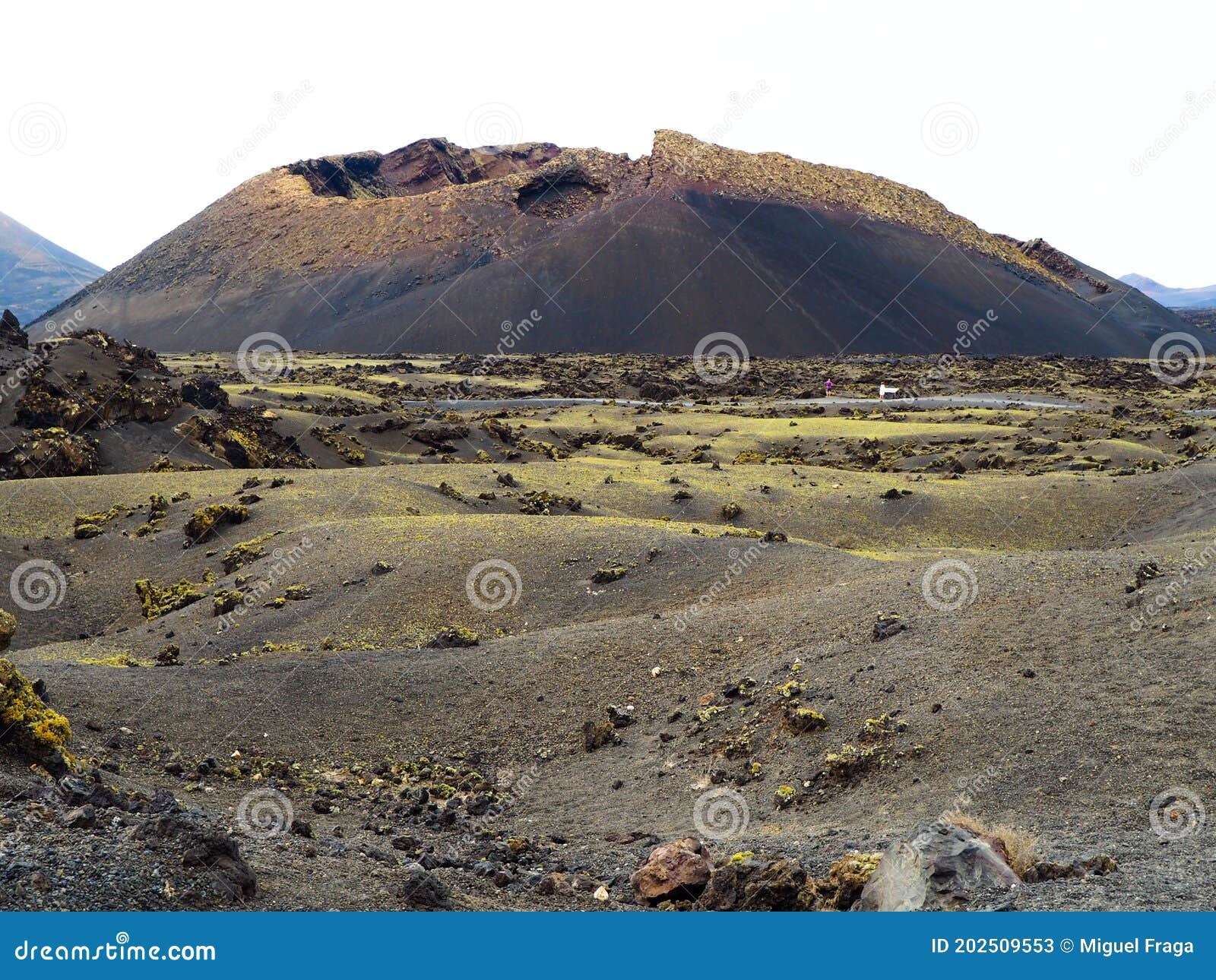 Front View of an Incredible Volcano, Spain Stock Image - Image of trip ...