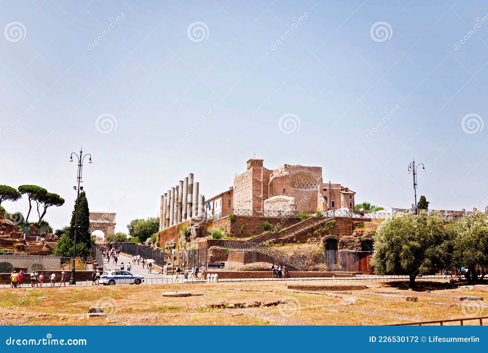Front View on Italian Colosseum Editorial Photography - Image of ...