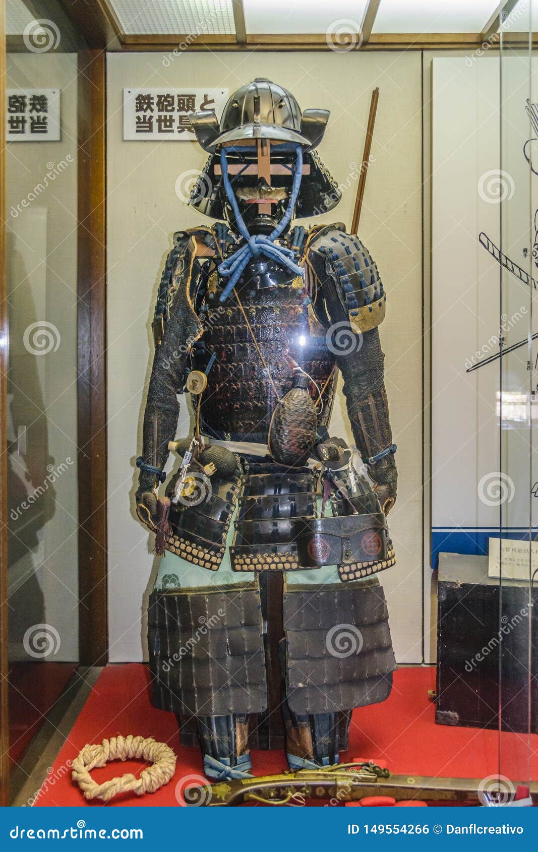Samurai Warrior Cosutme at Display Editorial Photo - Image of tradition ...