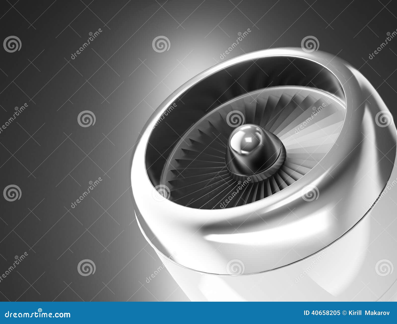 Front view of a jet engine stock illustration. Illustration of luxury ...