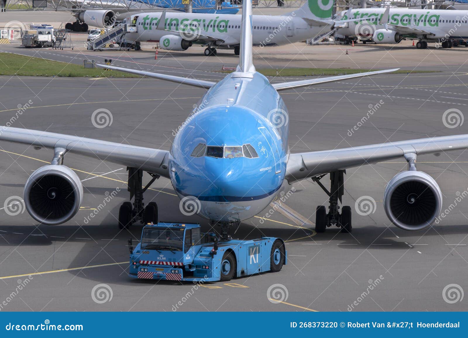 Front View KLM Plane at Amsterdam the Netherlands 25-5-2022 Editorial ...