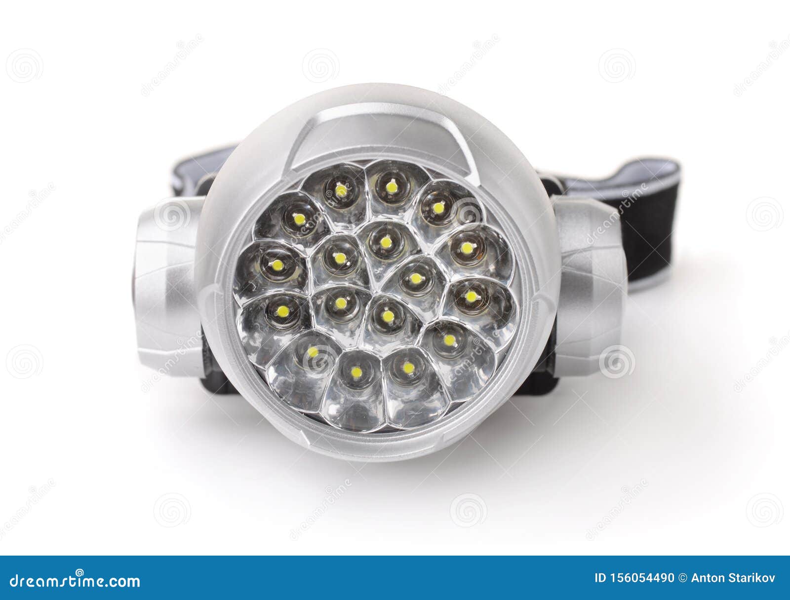 Front view of LED headlamp stock photo. Image of electricity - 156054490