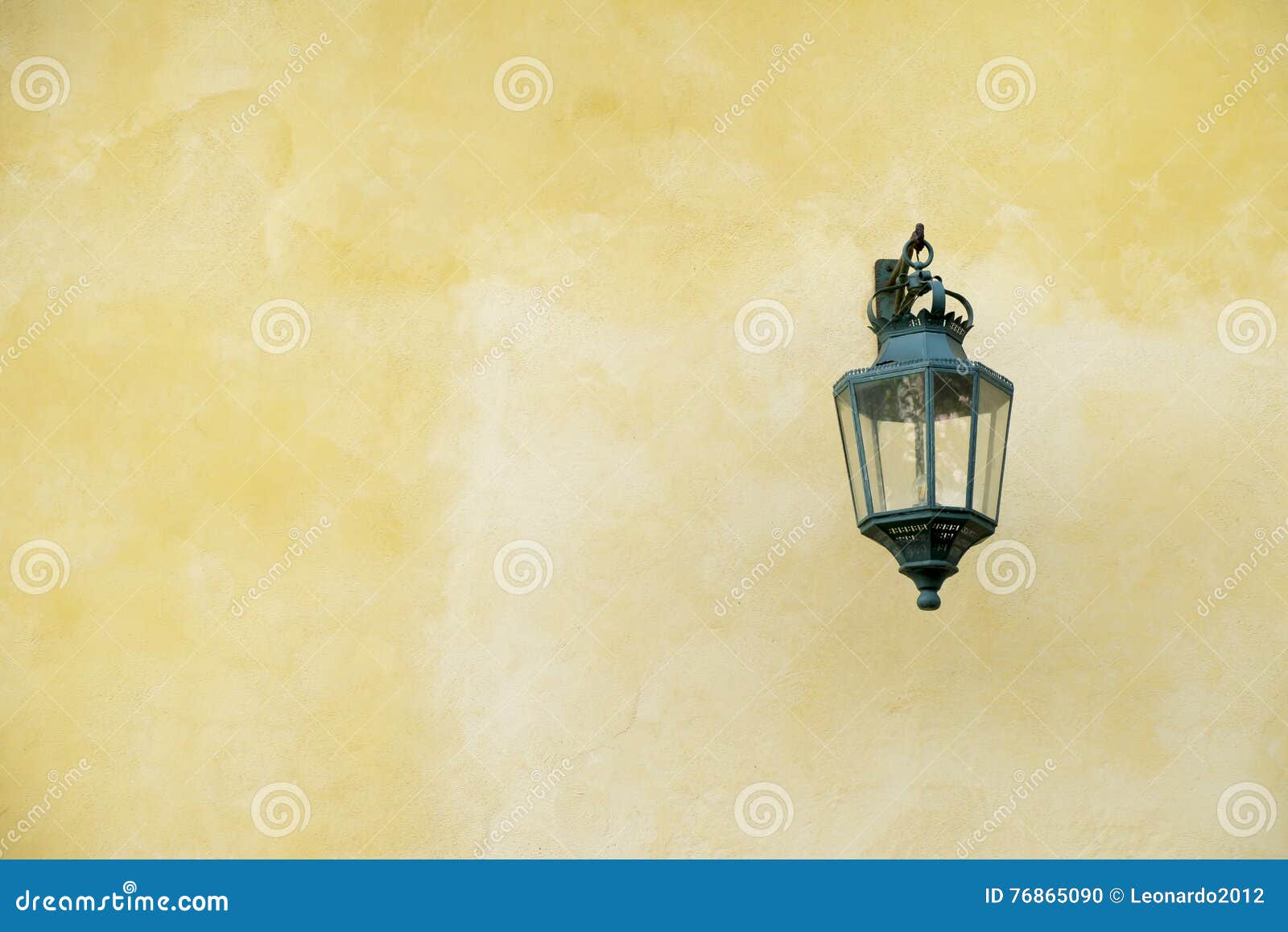 Front View of a Light Fixture Hanging on Awall. Stock Photo - Image of ...