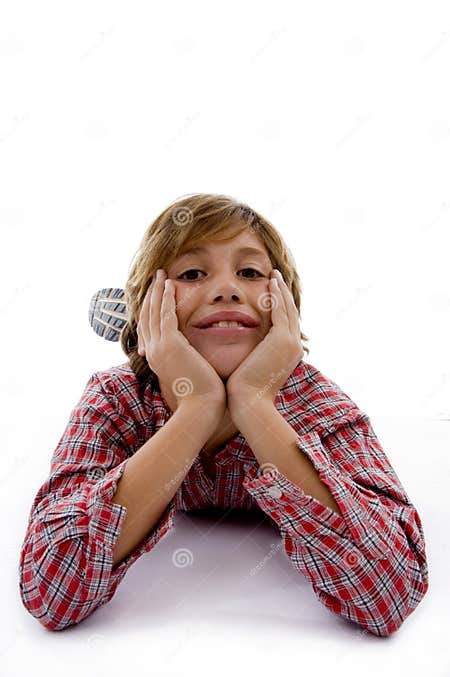 Front View of Little Child Looking at Camera Stock Photo - Image of ...