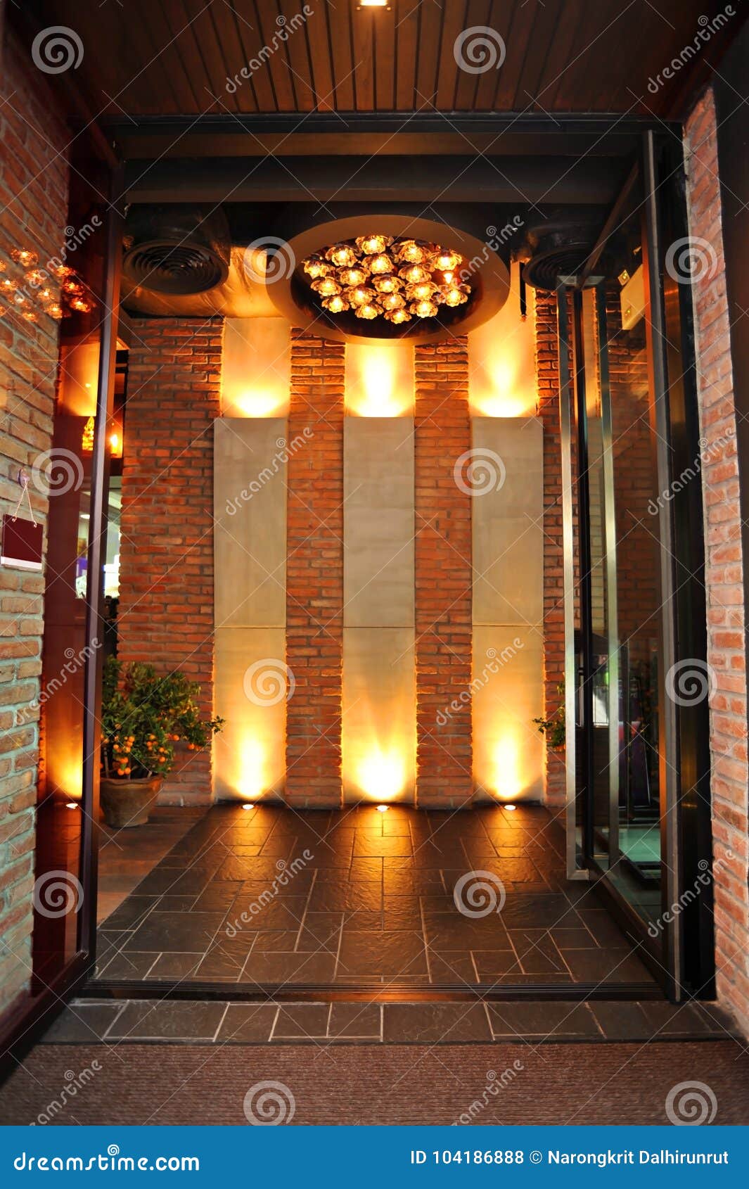 Front view of the loft bar stock photo. Image of backrest - 104186888