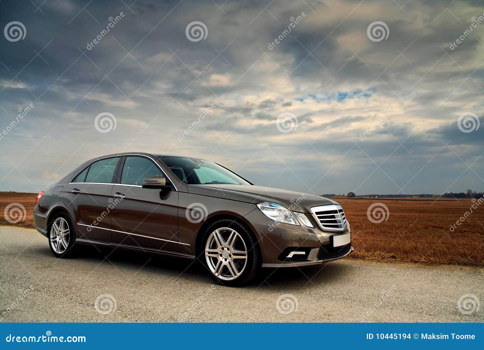 Front view of a Luxury car stock photo. Image of automobile - 10445194