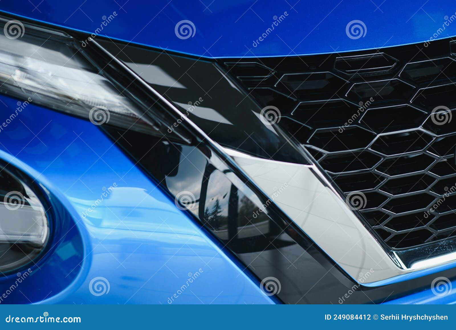 Front View of a Luxury Car stock photo. Image of style - 249084412