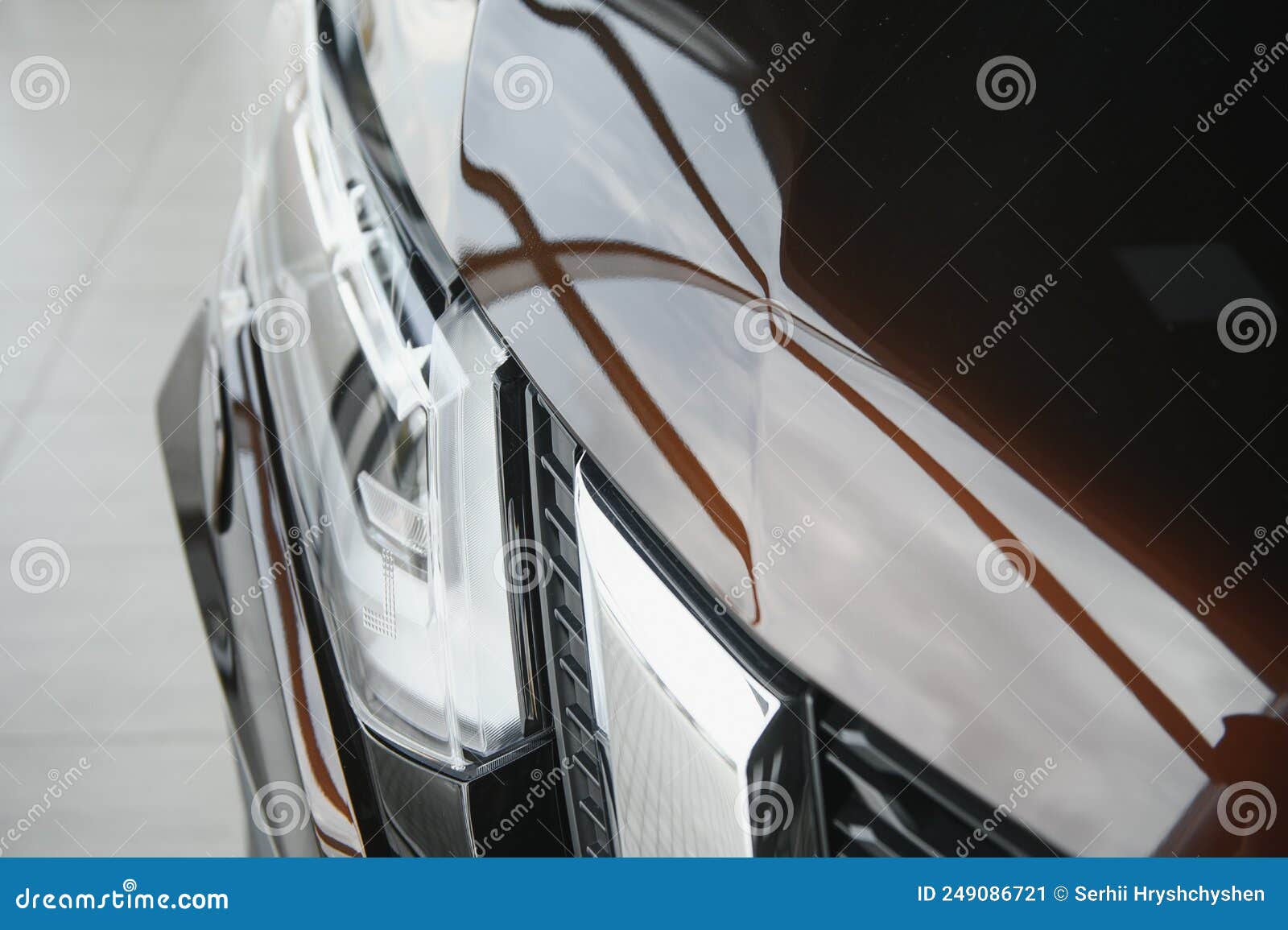 Front View of a Luxury Car stock image. Image of lifestyle - 249086721