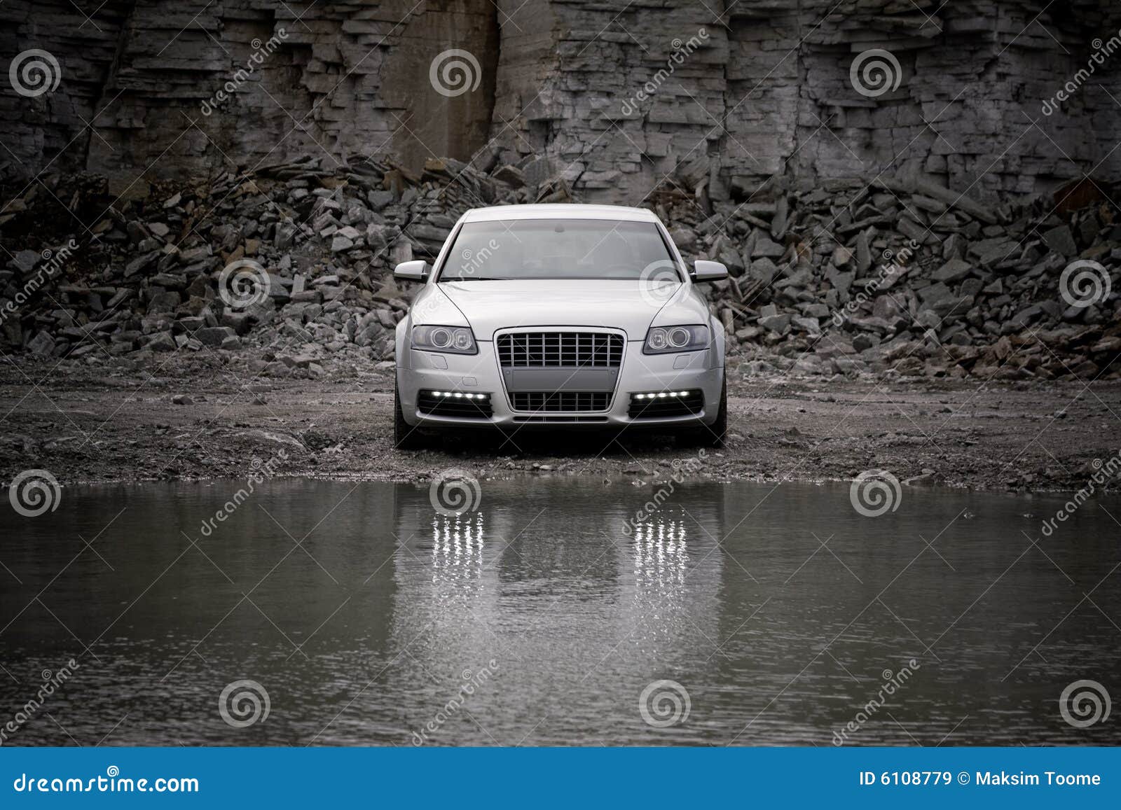 Front view of a luxury car stock image. Image of drive - 6108779